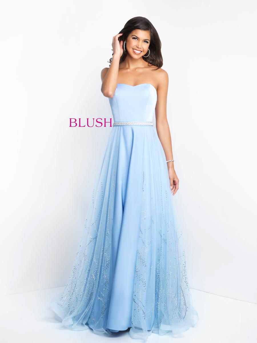 French Novelty: Blush 11515 Prom Gown with Beading