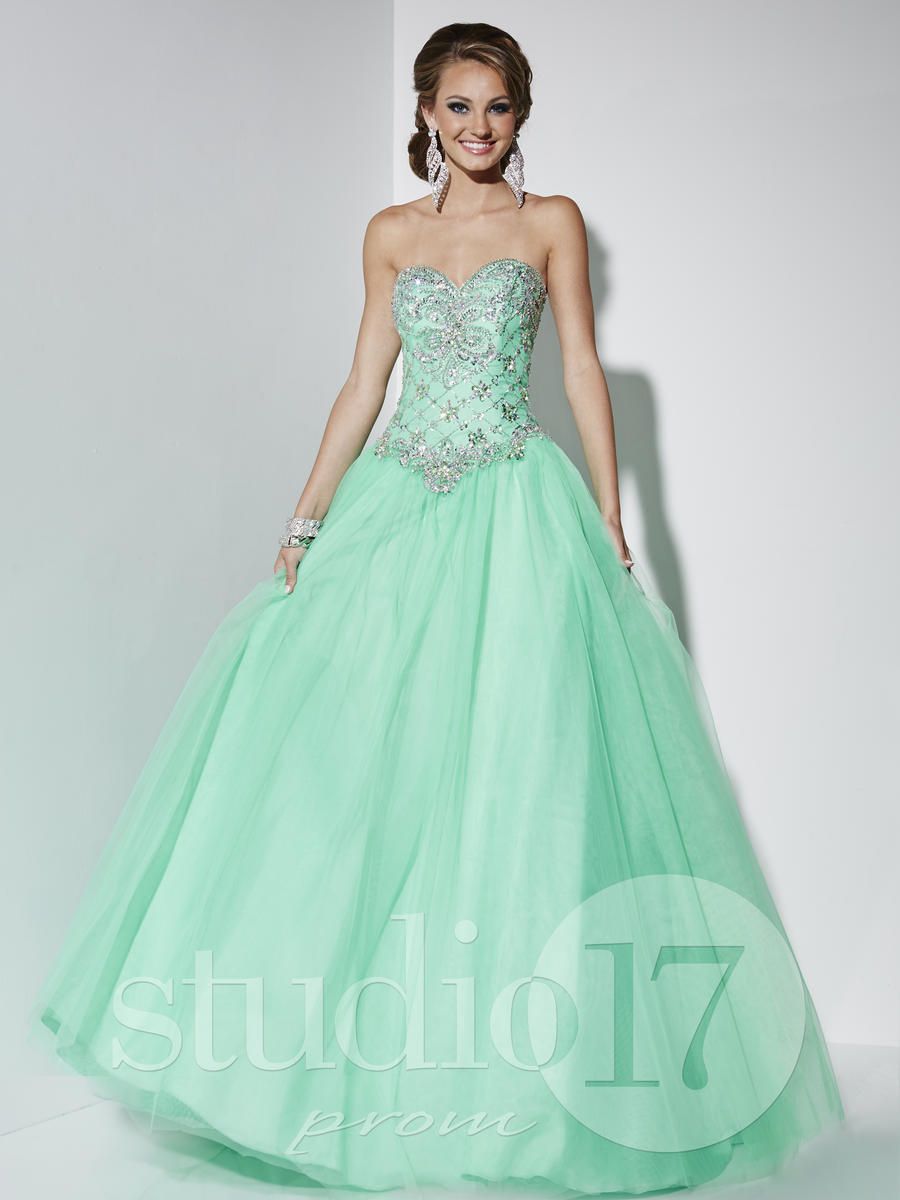 French Novelty: Studio 17 12567 Basque Waist Prom Dress