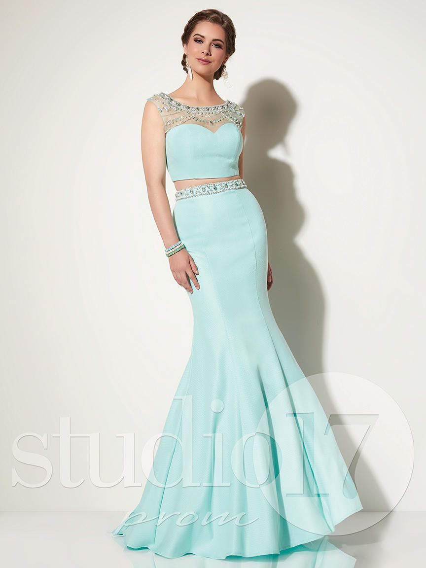 French Novelty: Studio 17 12625 Brocade 2pc Prom Dress