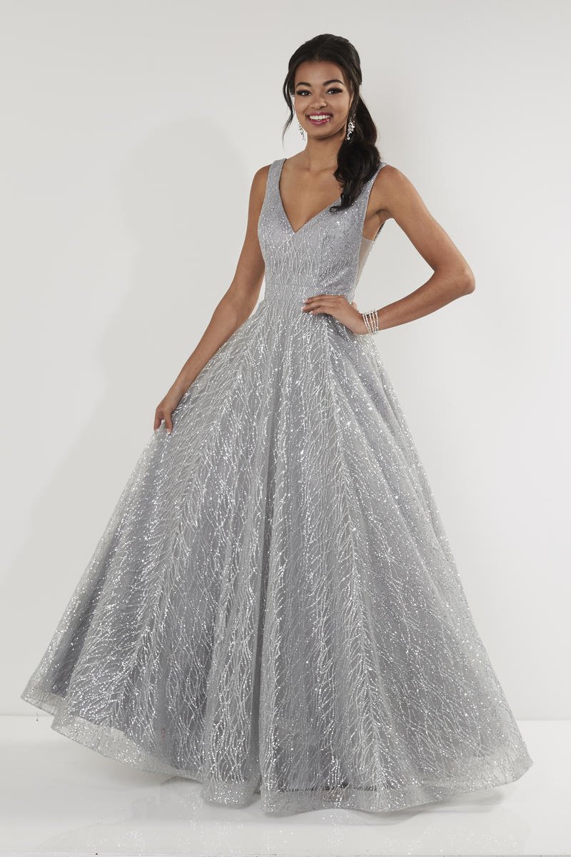 French Novelty: Studio 17 12738 Shiny Cracked Ice Prom Dress