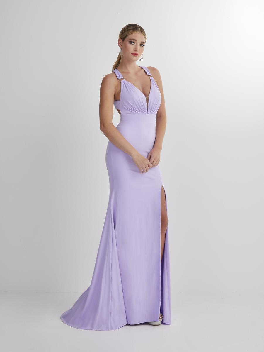 French Novelty: Studio 17 12897 Plunging V Stretch Prom Dress
