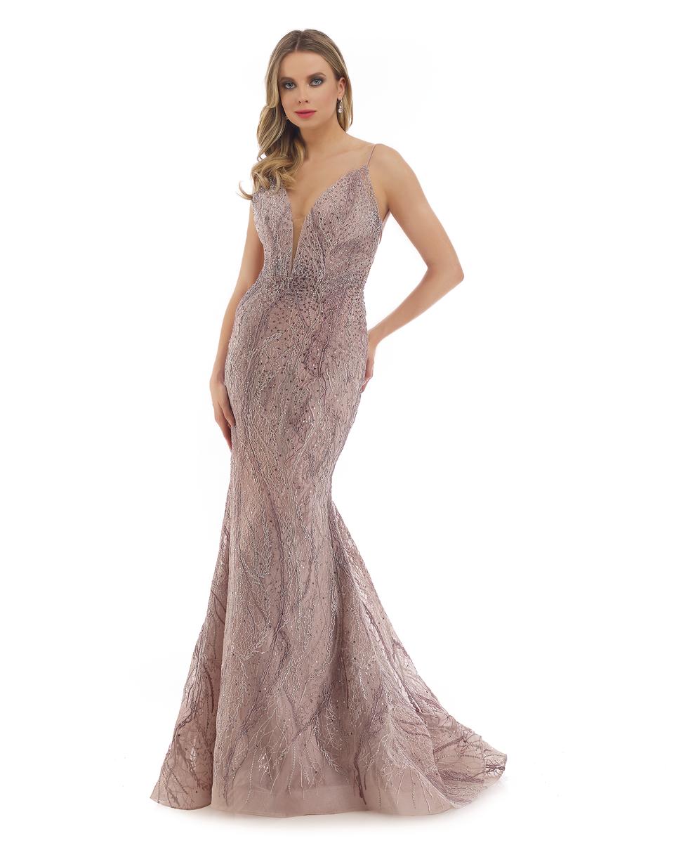 French Novelty: Size 6 Dusty Rose Morrell Maxie 16303 Embroidered Tulle ...