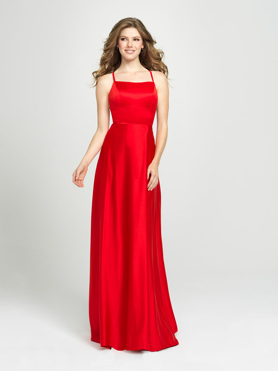 French Novelty: Madison James 19-115 Open Strappy Back Prom Gown