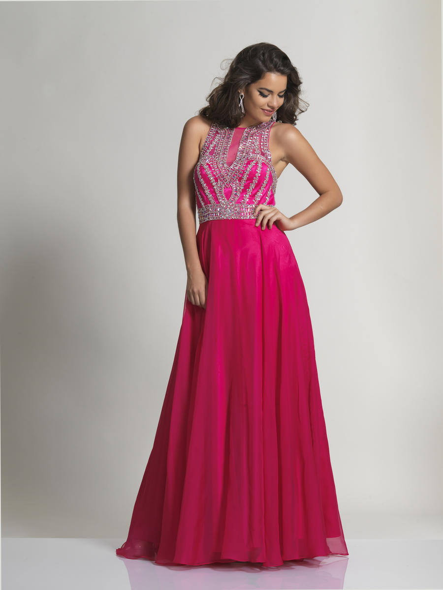 French Novelty: Dave and Johnny Plus 2610W Colorful Beaded Gown