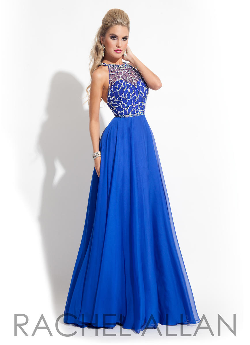 French Novelty: Rachel Allan Princess 2863 Chiffon Gown