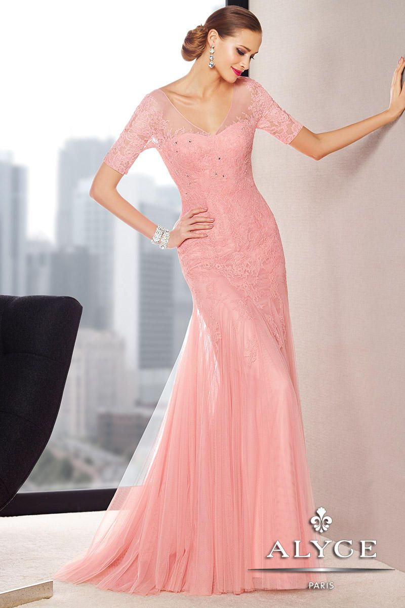 French Novelty: Alyce Jean De Lys 29691 Lace Mermaid Mothers Dress