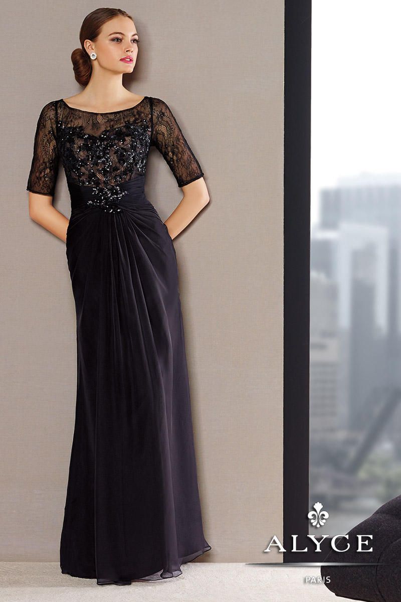 French Novelty: Alyce Jean De Lys 29724 Sequin Lace Gown