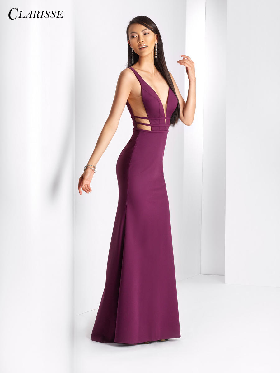 French Novelty: Clarisse 3404 Revealing Jersey Prom Dress