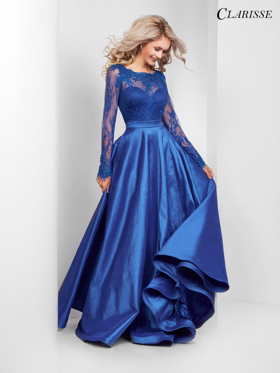 French Novelty: Clarisse 3487 Lace Bodysuit with Long Skirt