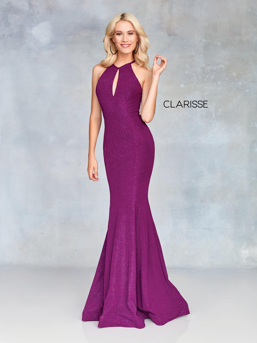 French Novelty: Clarisse 3726 Racer Back Glitter Mermaid Dress