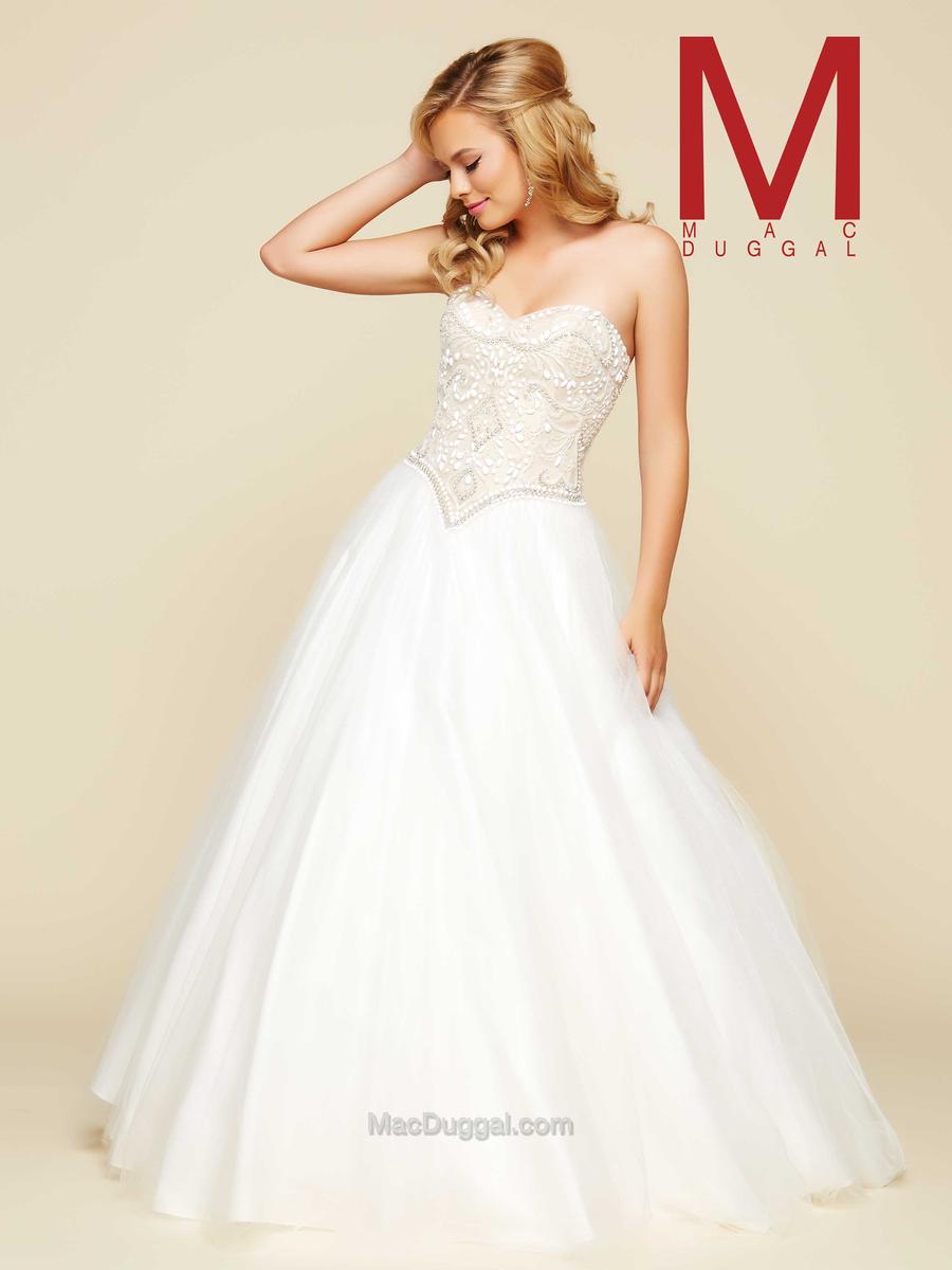 French Novelty Mac Duggal 40507h Tulle Ball Gown