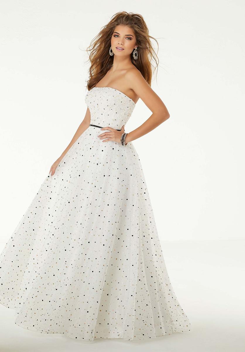 French Novelty: Morilee 45052 Confetti Beaded Prom Dress