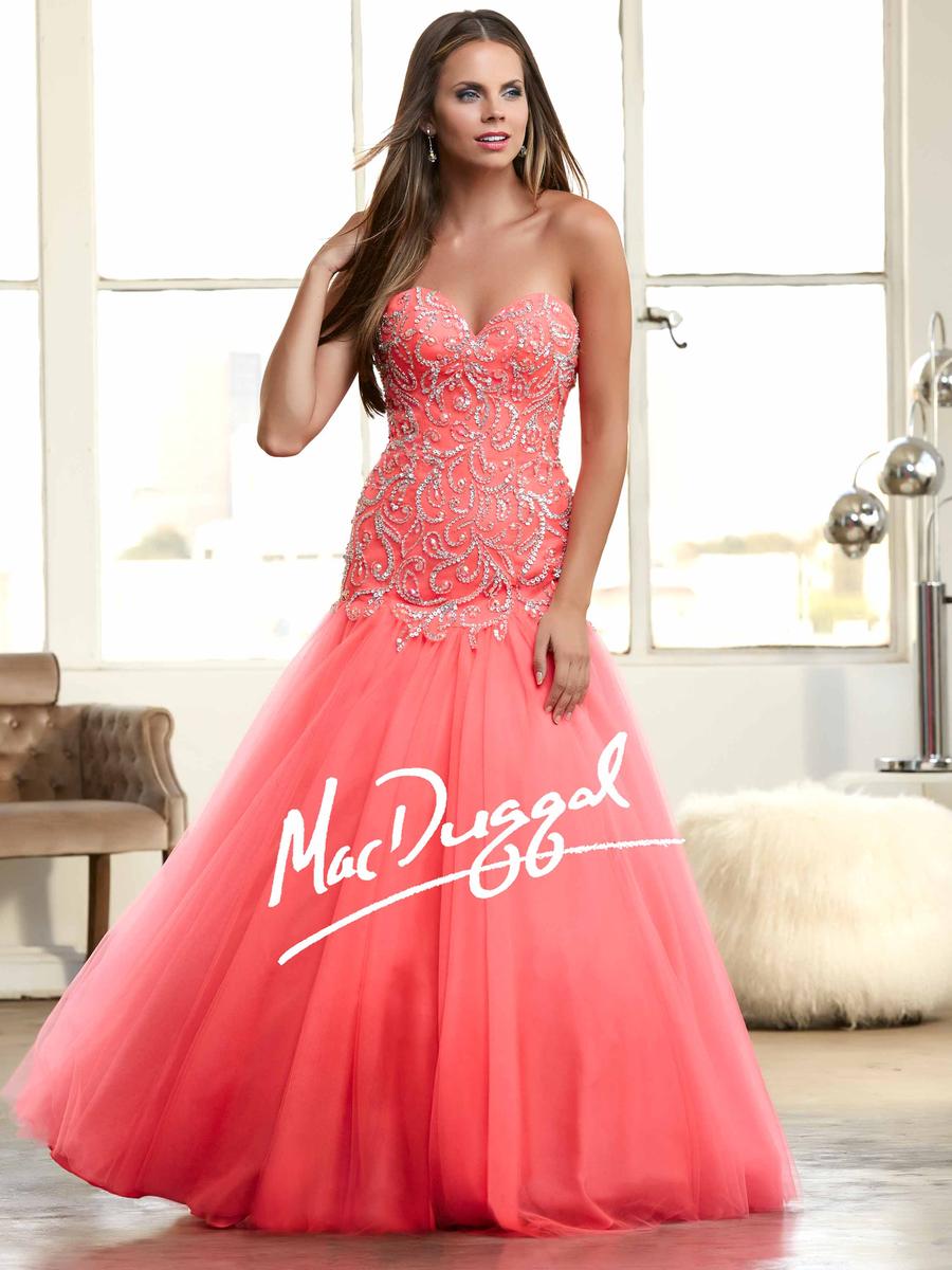 French Novelty Mac Duggal 48211h Colorful Ball Gown