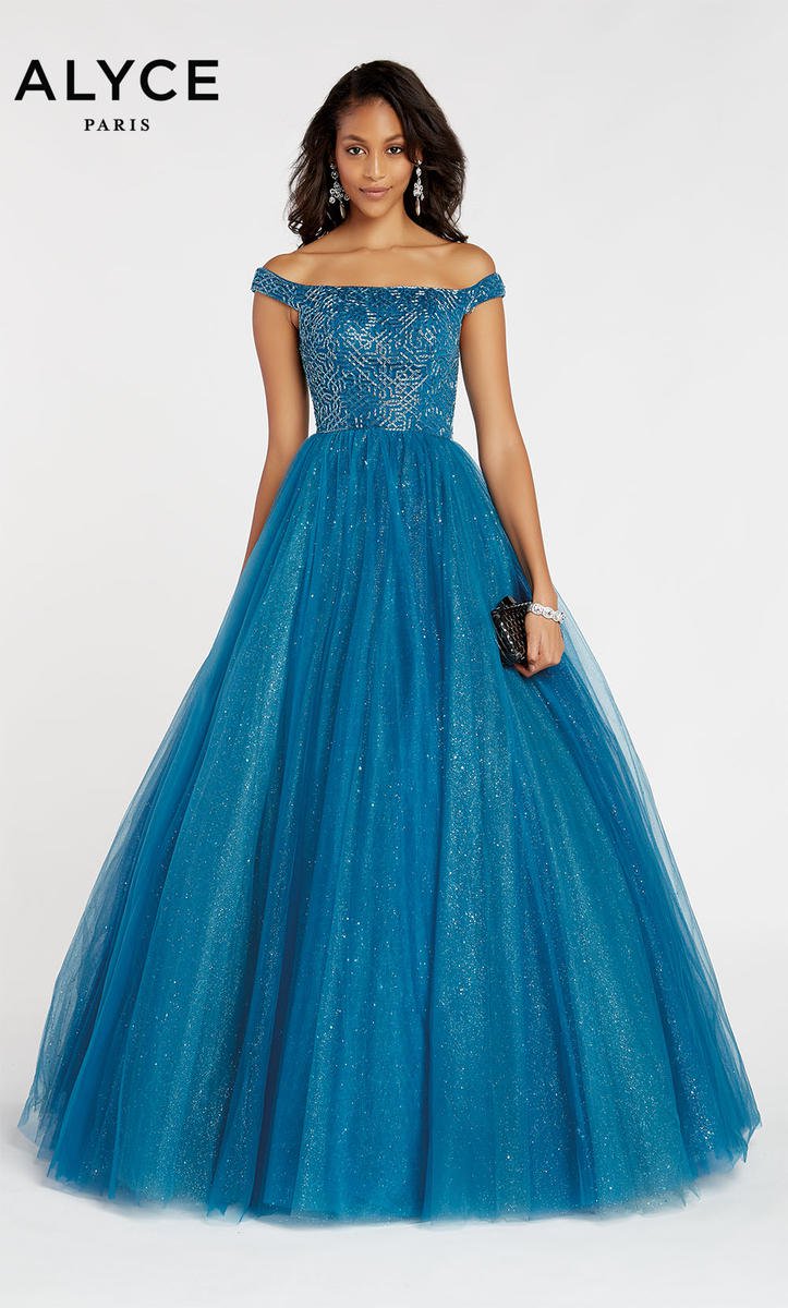 French Novelty: Alyce Paris 60379 Sparkling Tulle Prom Ball Gown