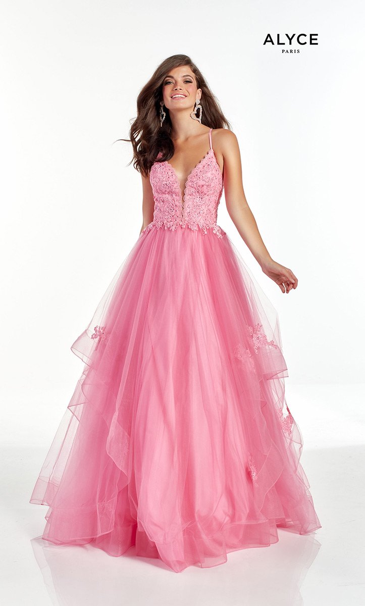 French Novelty: Alyce Paris 60900 Flirty Prom Dress