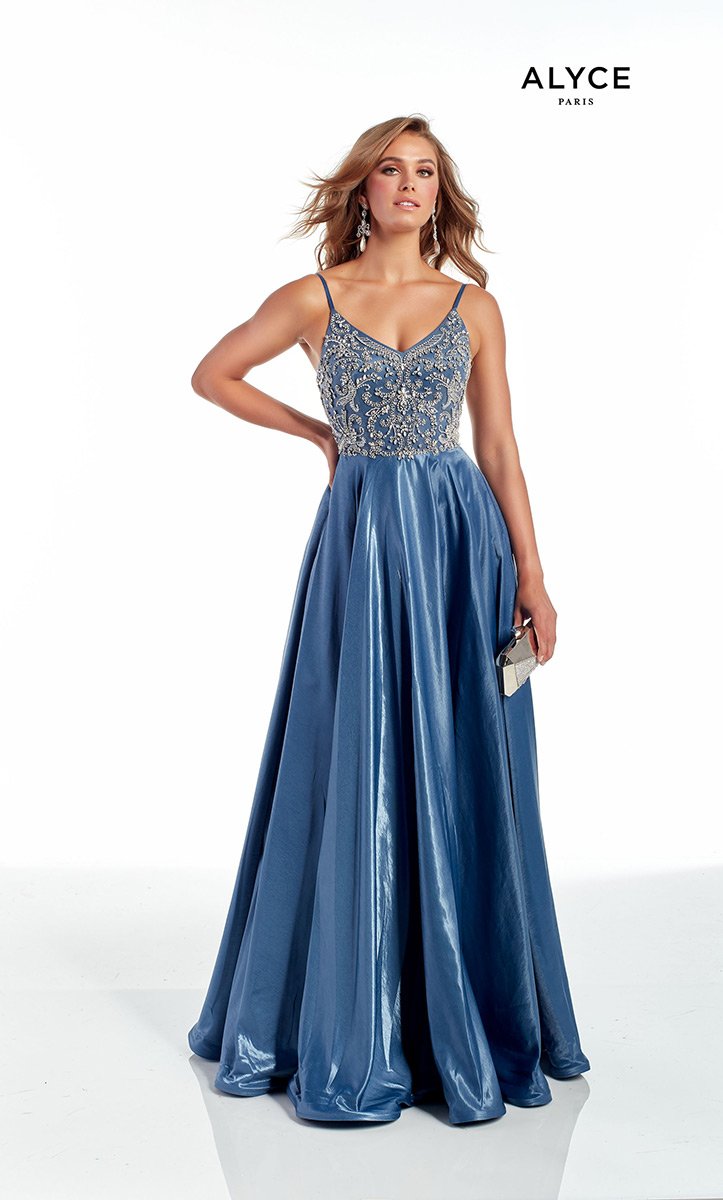 French Novelty: Alyce Paris 60971 Shimmering Prom Dress