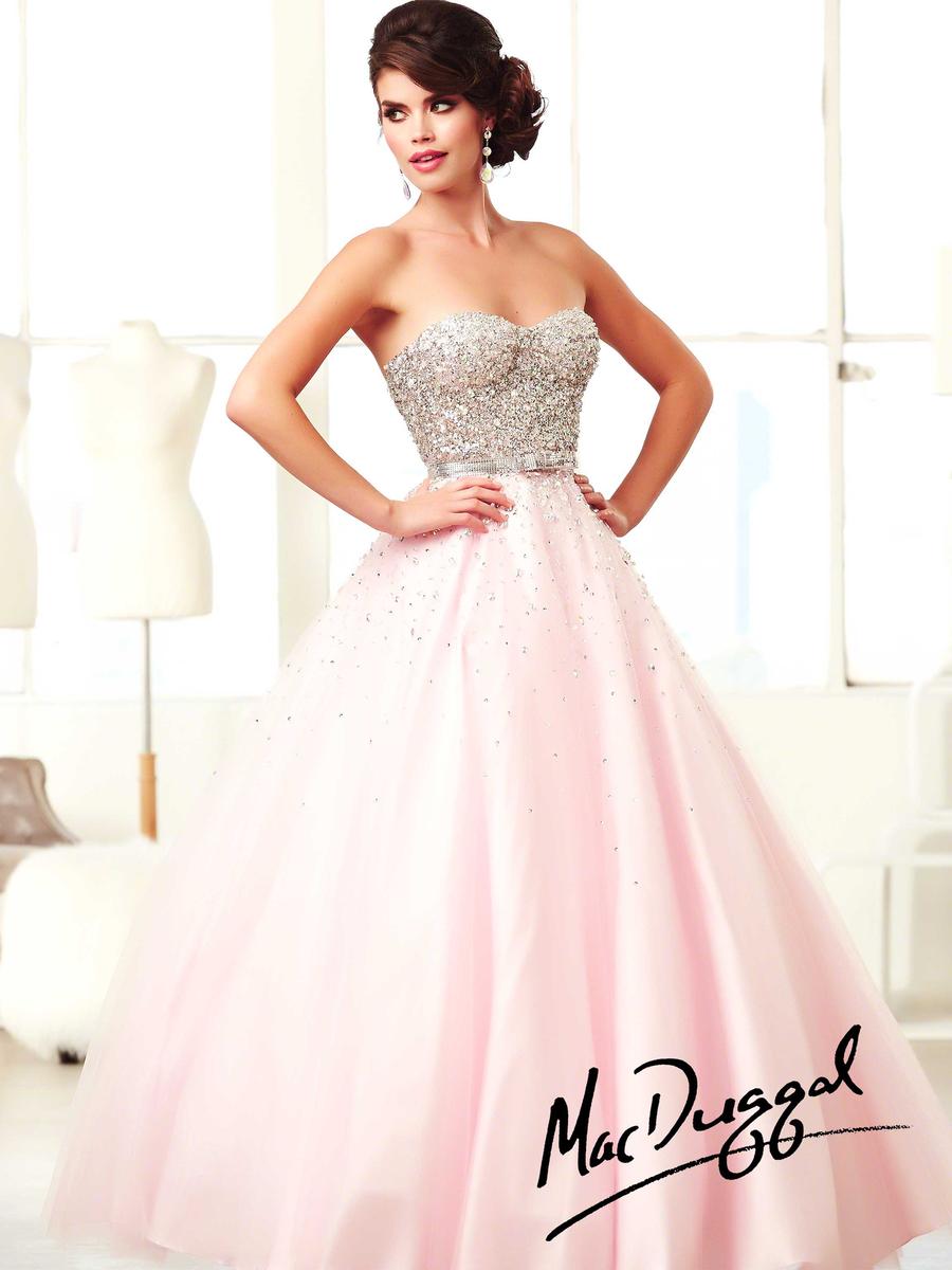 French Novelty Mac Duggal Ball Gowns 61184h A Line Encrusted Dress