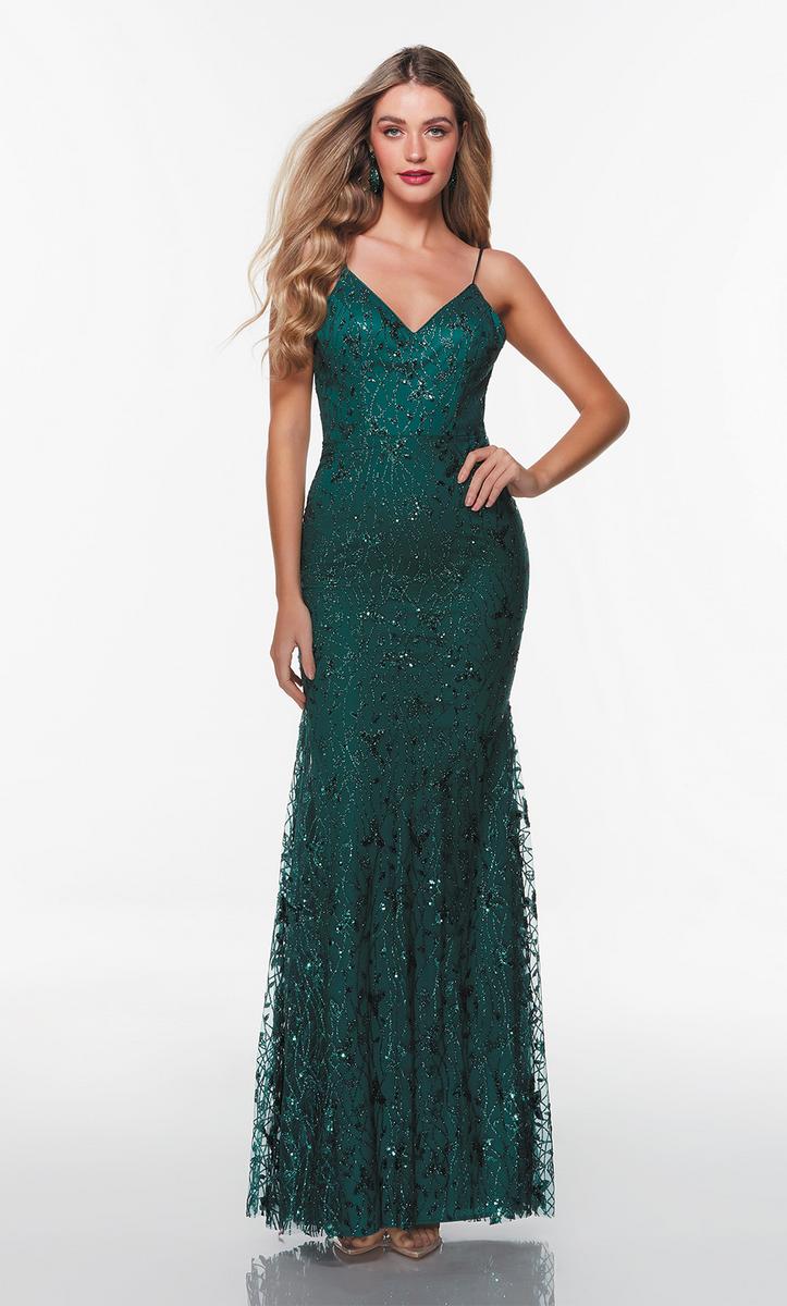 French Novelty: Alyce Paris 61283 Sparkling Fit and Flare Prom Dress