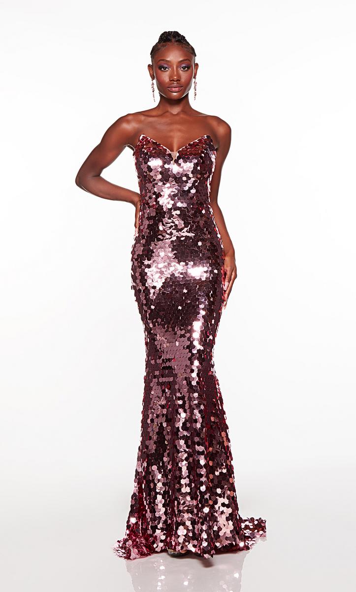French Novelty: Alyce Paris 61466 Paillette Sequin Prom Dress