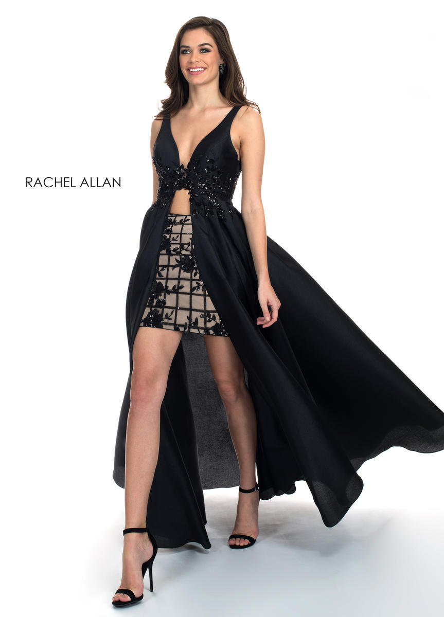 French Novelty: Rachel Allan 6611 Prom Dress with Separate Overskirt