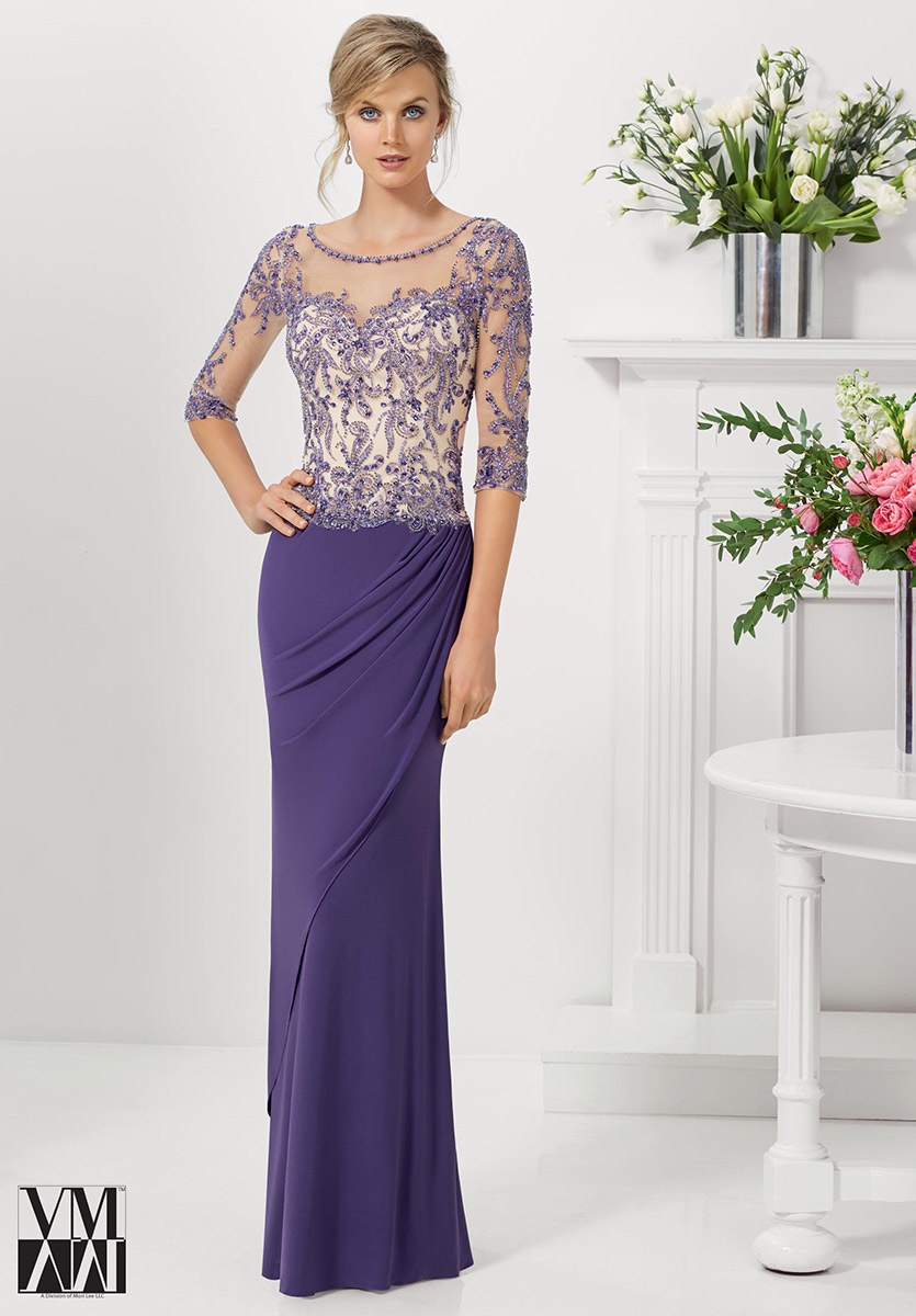 French Novelty: VM Collection 71127 Mothers Jersey Wedding Dress