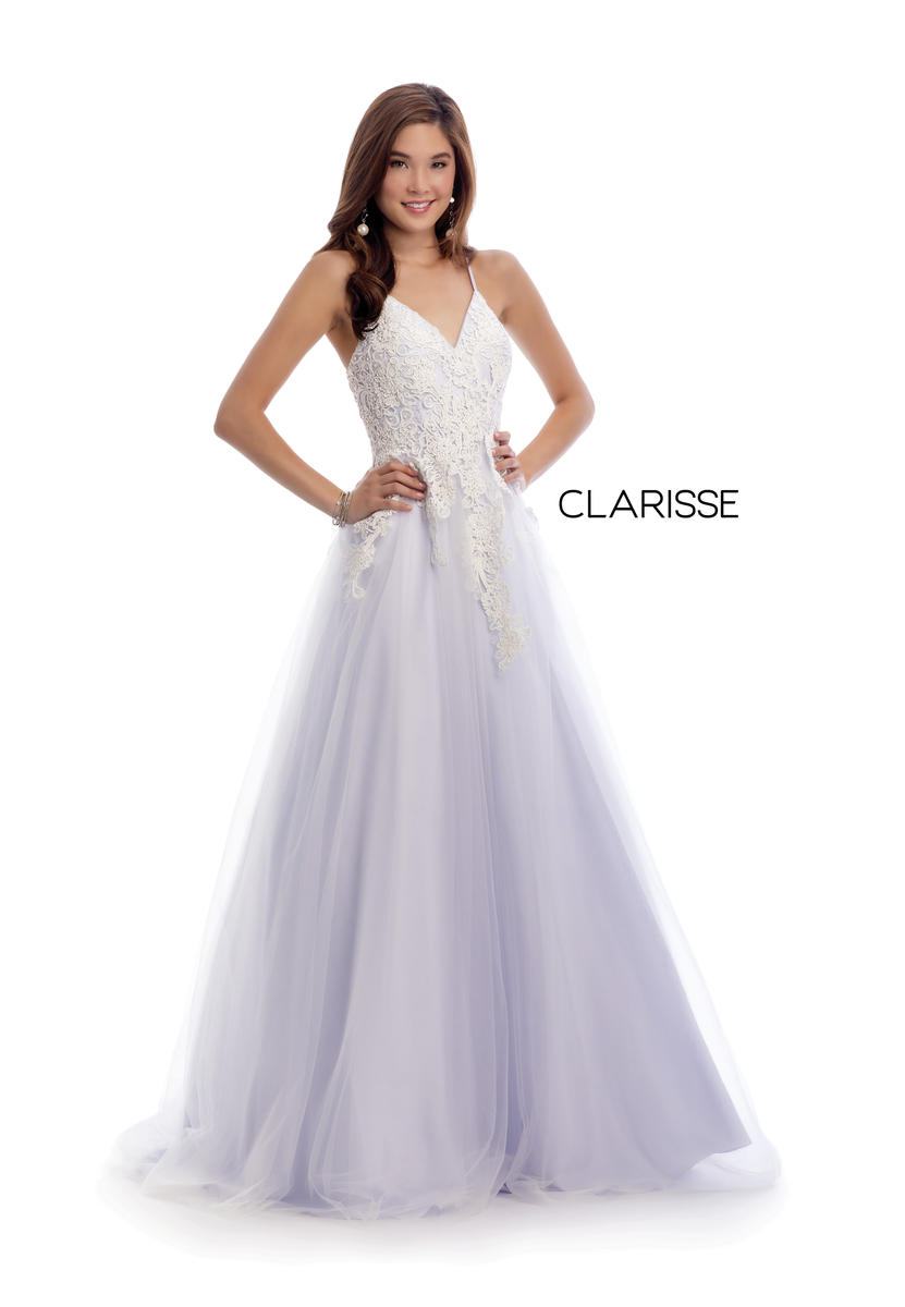 French Novelty: Clarisse 8034 Feminine Prom Gown