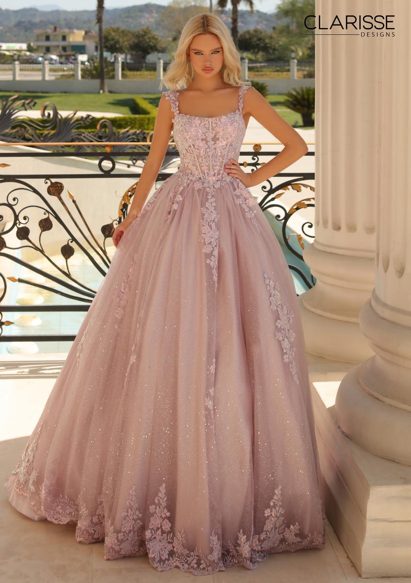 French Novelty: Clarisse 810888 Mauve Prom Ball Gown