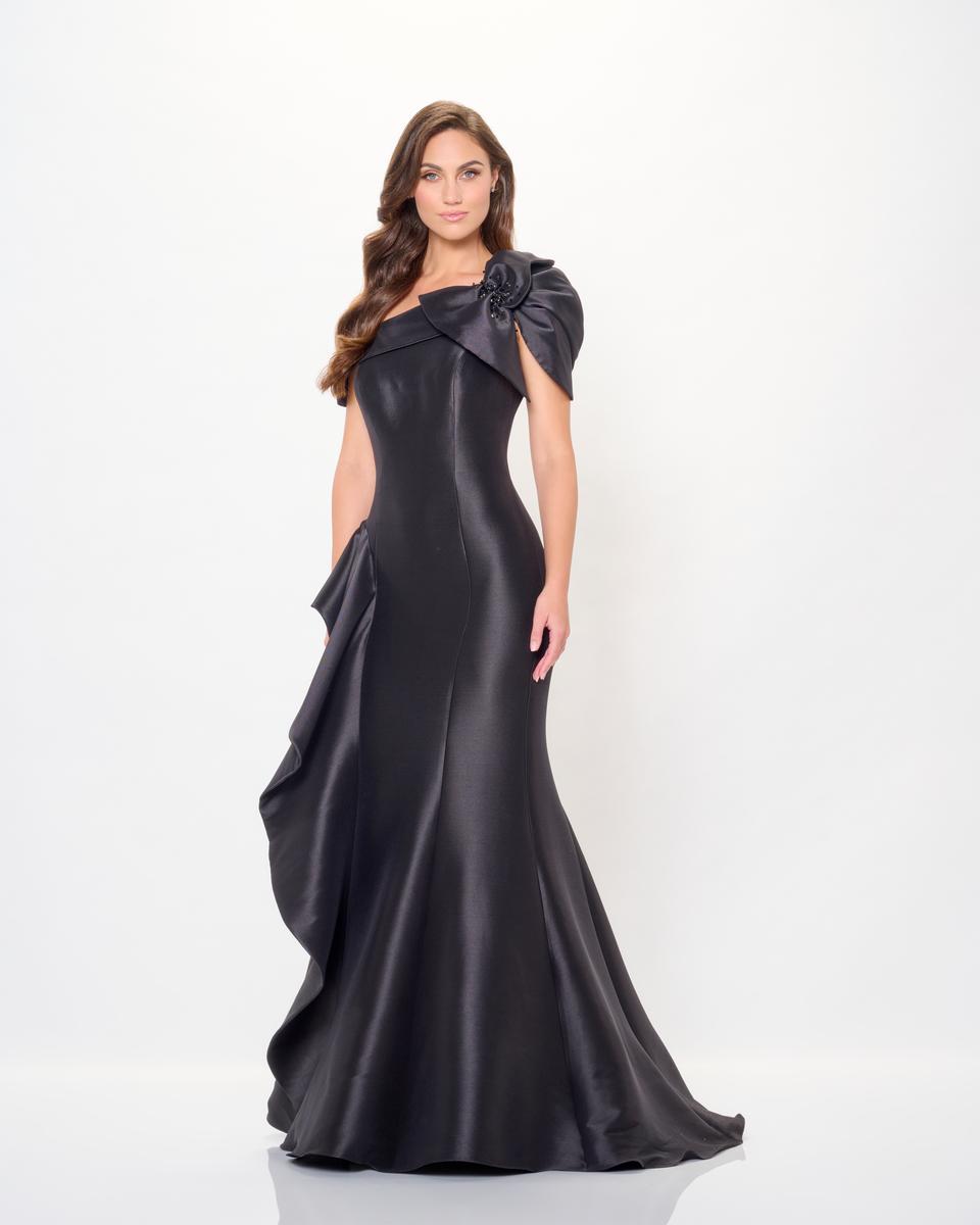 French Novelty: Cameron Blake CB3243 Trumpet Gown with Separate Sleeves