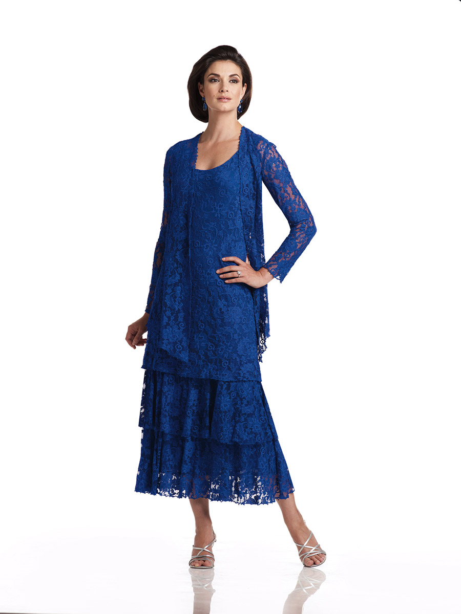 French Novelty: Size 12 Royal Blue Capri by Mon Cheri CP11504 Formal Dress