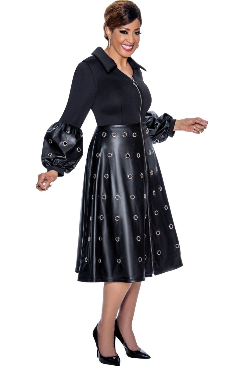 French Novelty: Dorinda Clark Cole DCC4821 Gromet Zip Church Dress