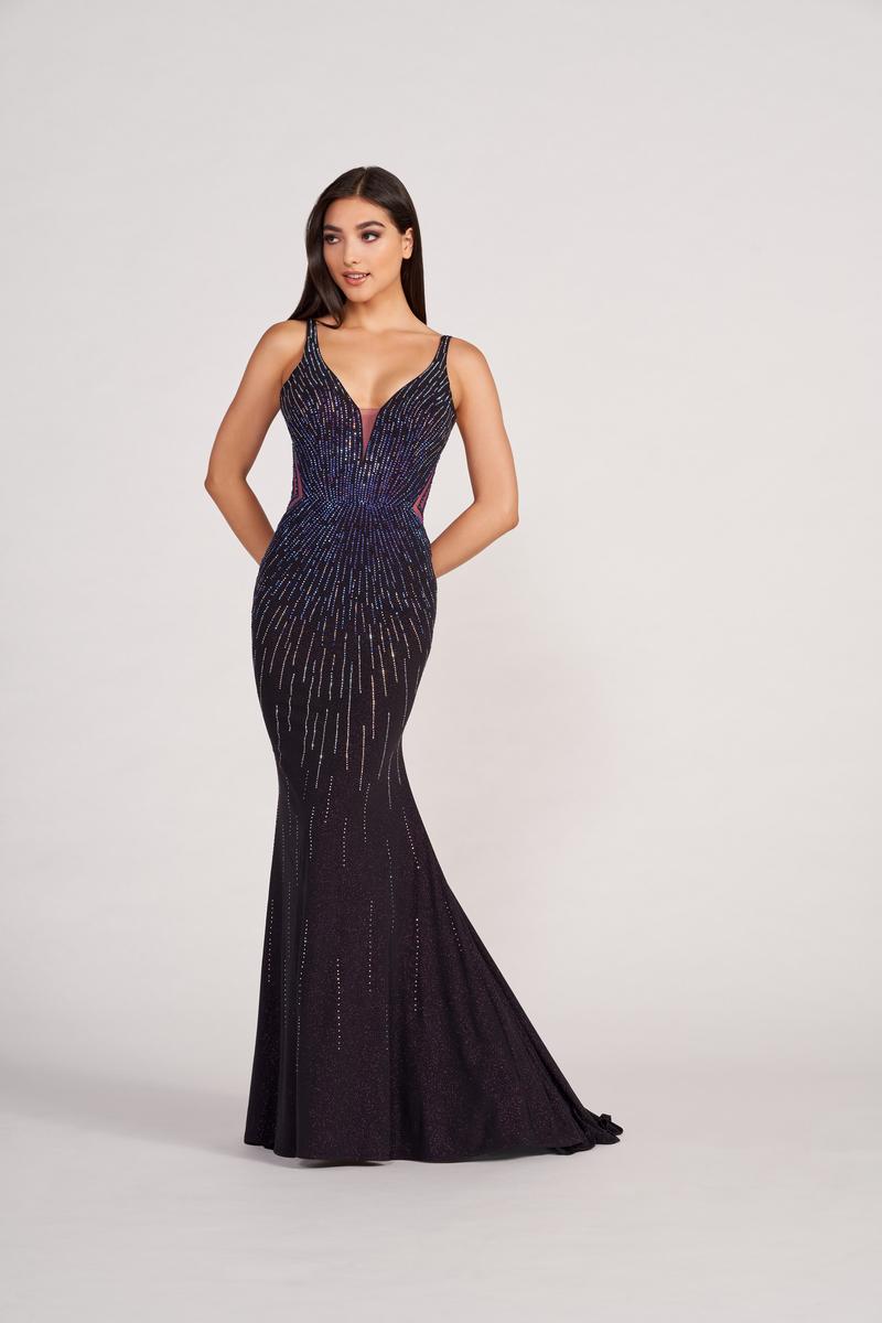 French Novelty: Ellie Wilde EW34076 Sparkling Stone Prom Dress