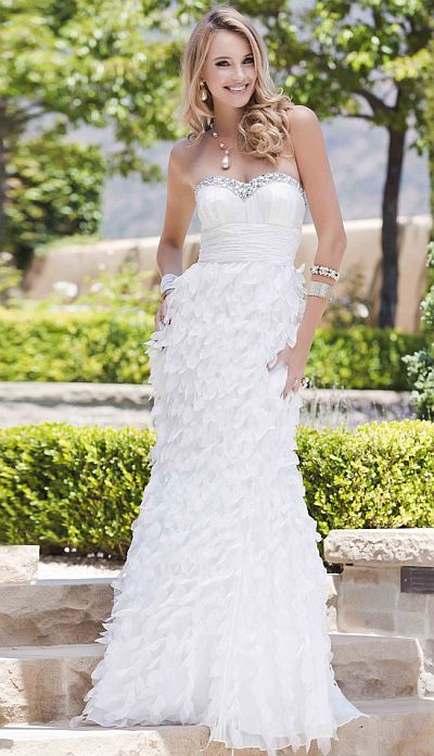 BG Haute White Angelic Prom Dress F21033: French Novelty