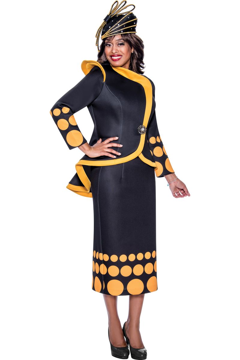French Novelty: GMI G9222 Ladies Polka Dot Church Suit