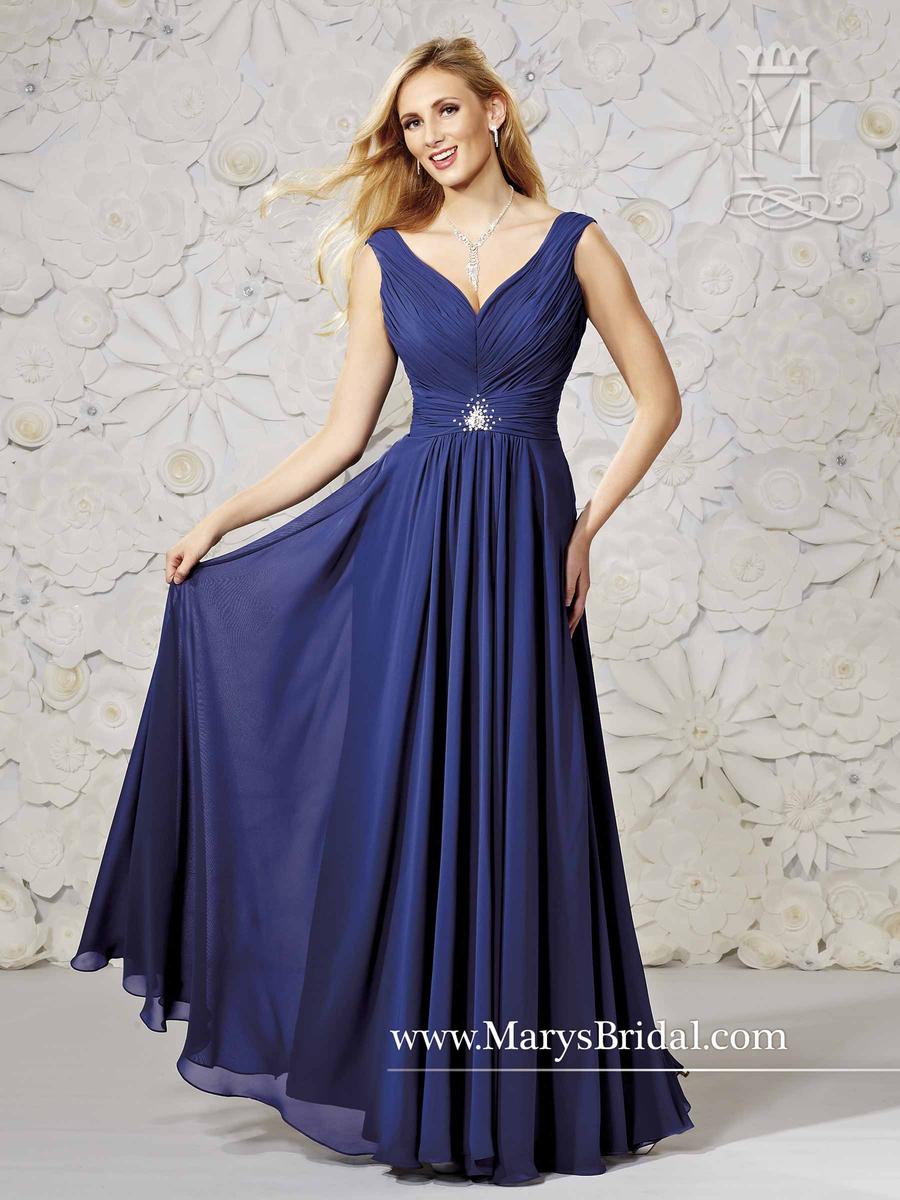 Modern Maids M1809 Ruched V Neck Bridesmaid Dress: French Novelty