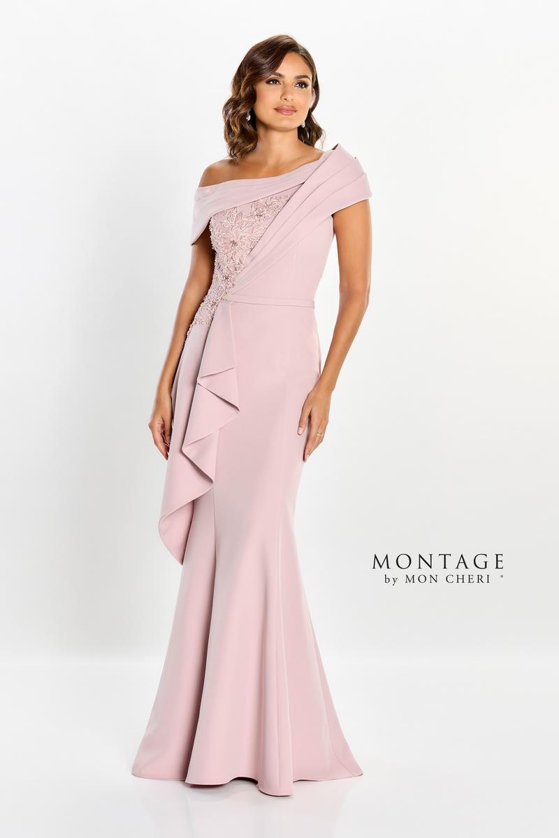 French Novelty: Montage M2208 Asymmetrical Mothers Gown