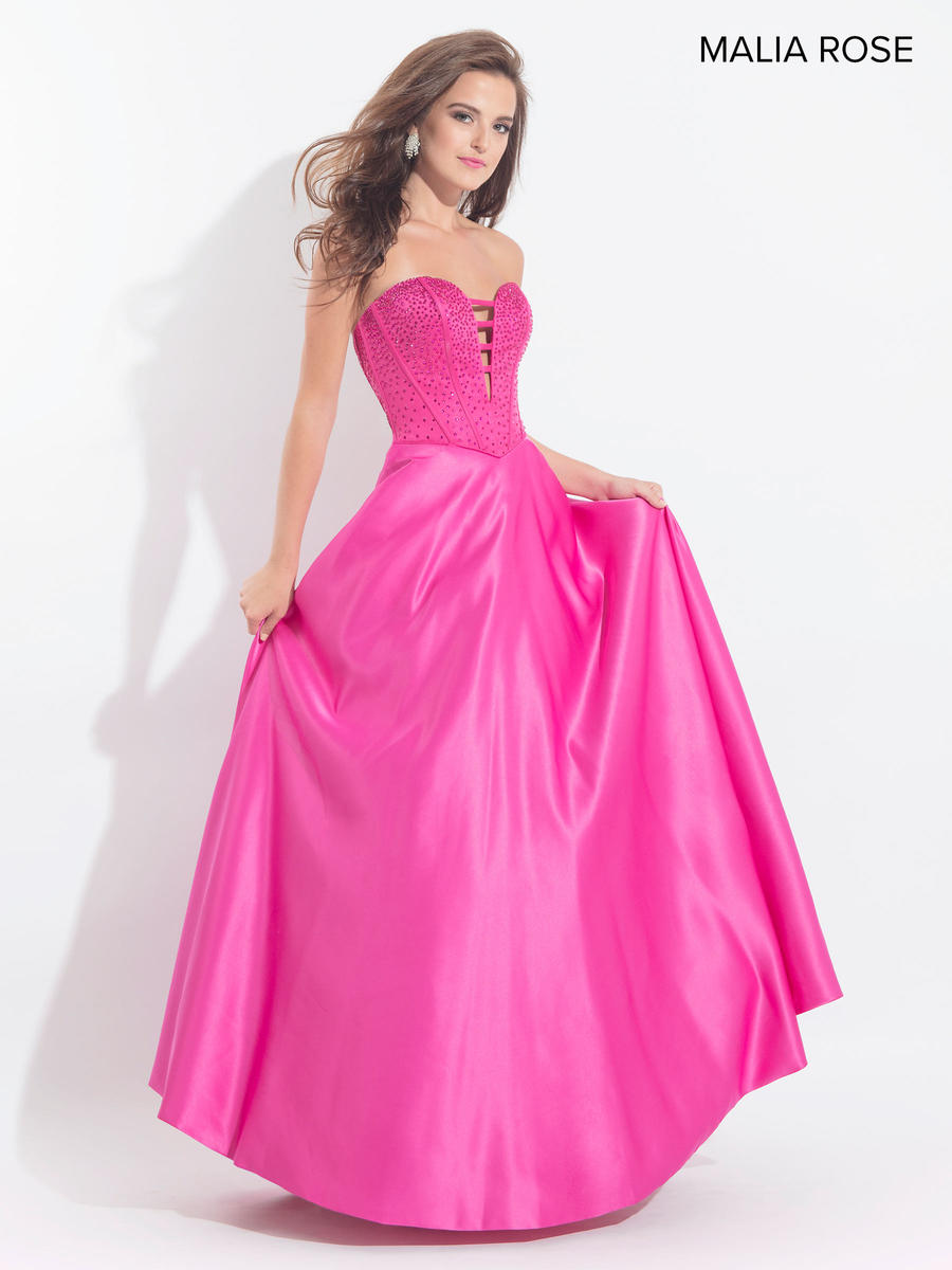 French Novelty: Malia Rose MP1009 Beaded Corset Prom Dress