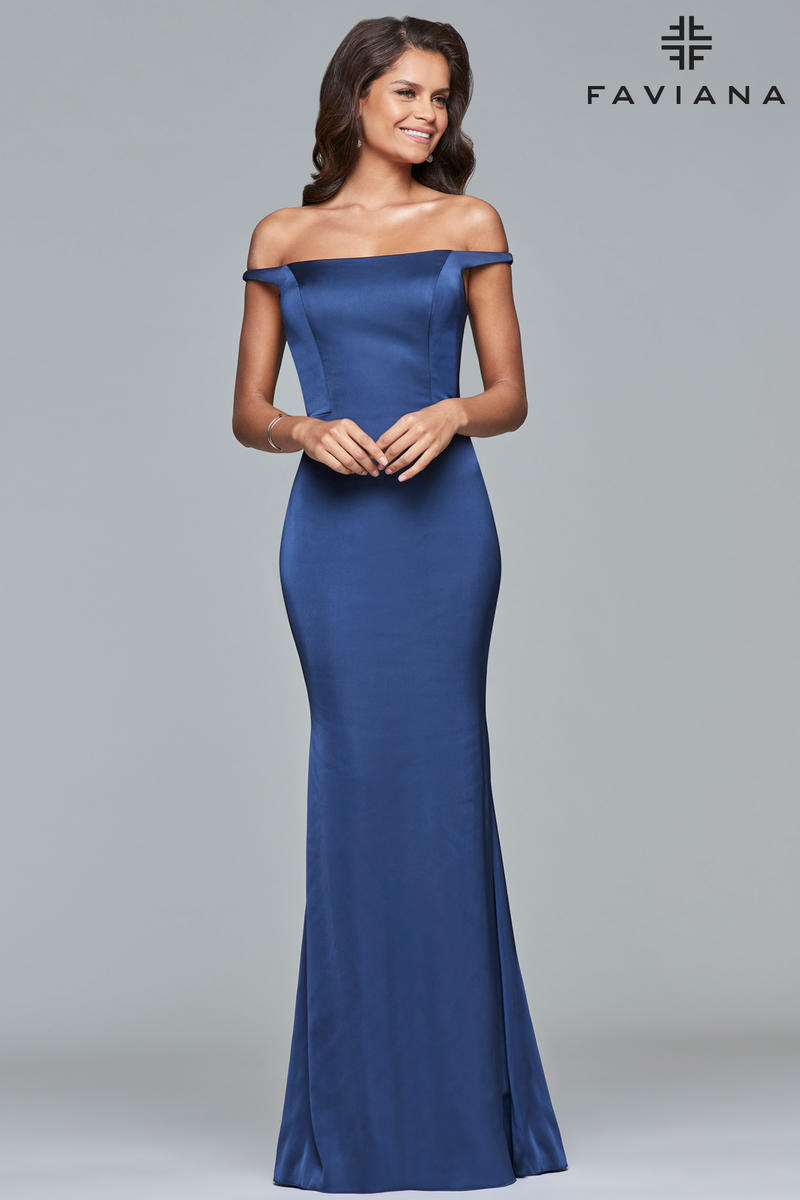 French Novelty: Faviana Glamour S10010 Off Shoulder Evening Gown