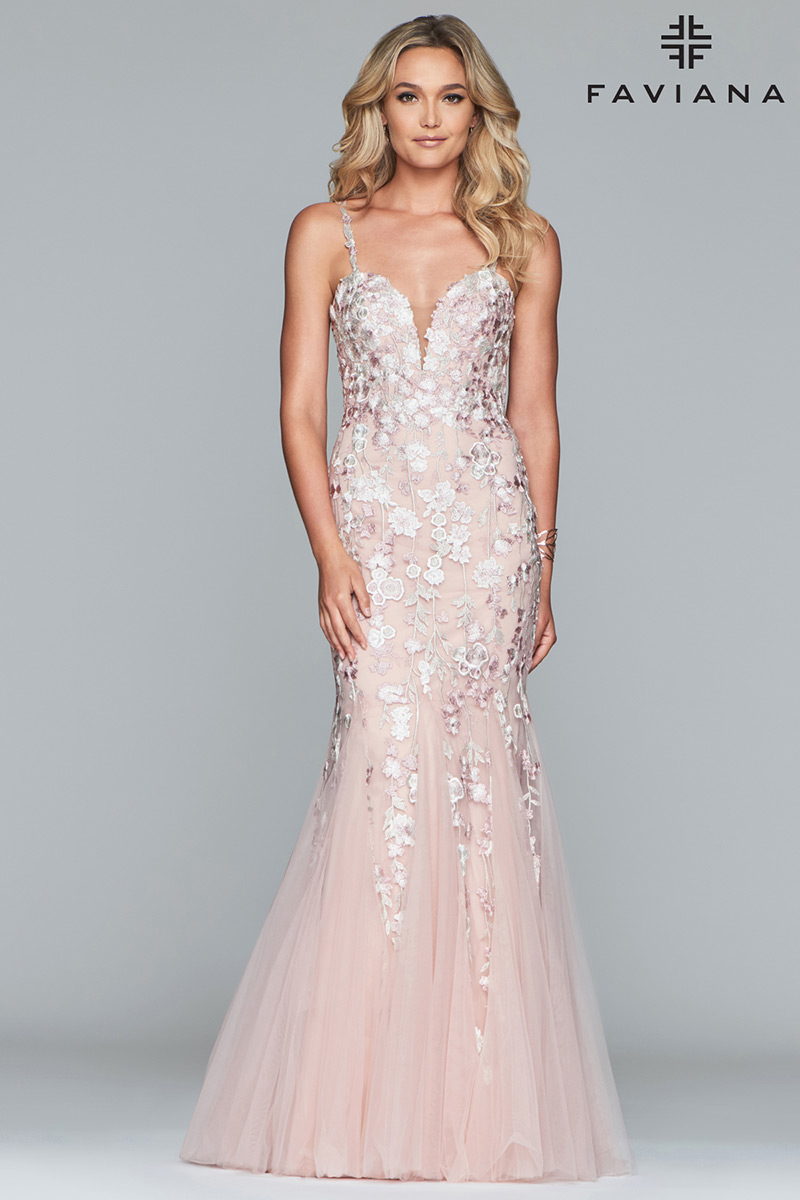 French Novelty: Faviana Glamour S10300 Godet Mermaid Prom Dress