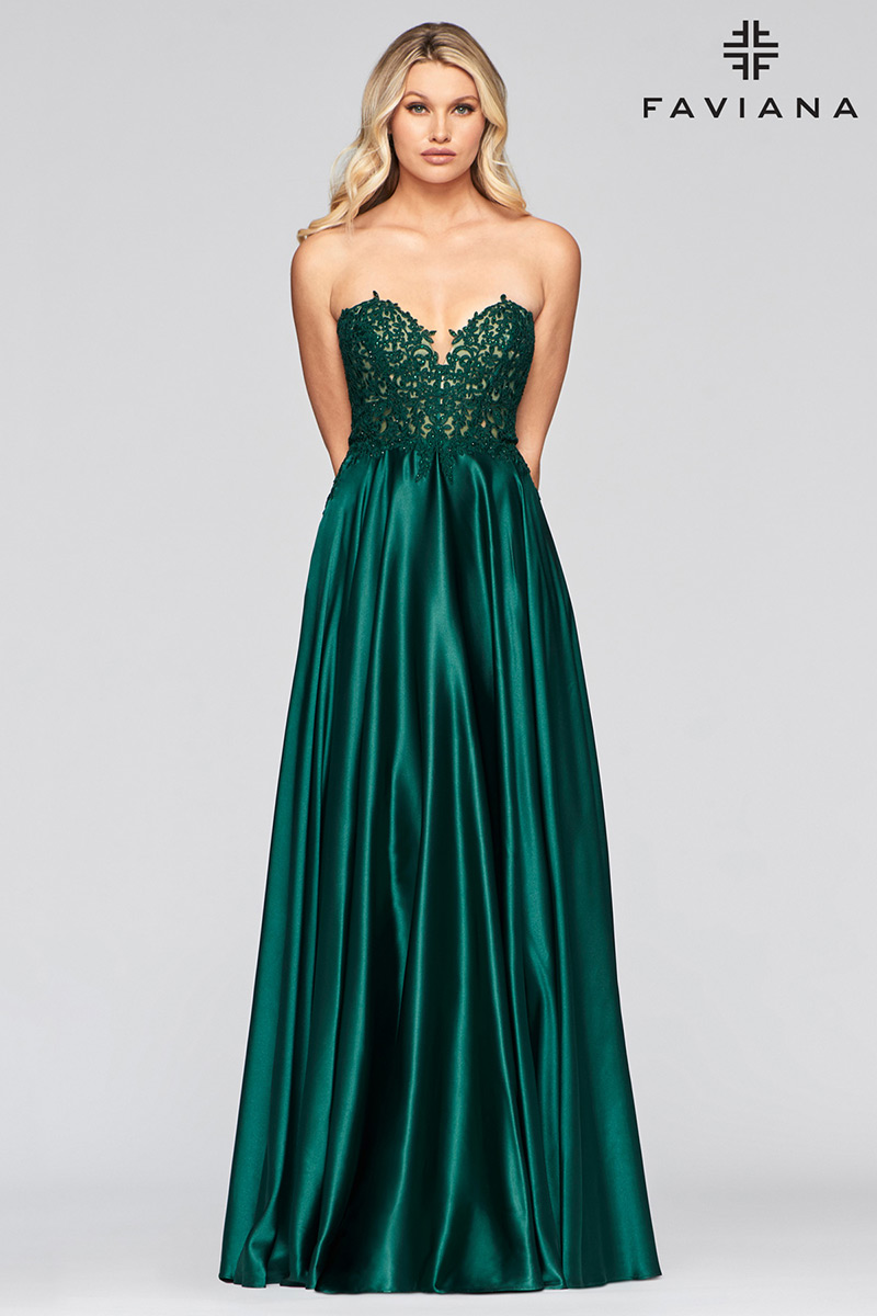French Novelty: Faviana Glamour S10430 Strapless Prom Gown