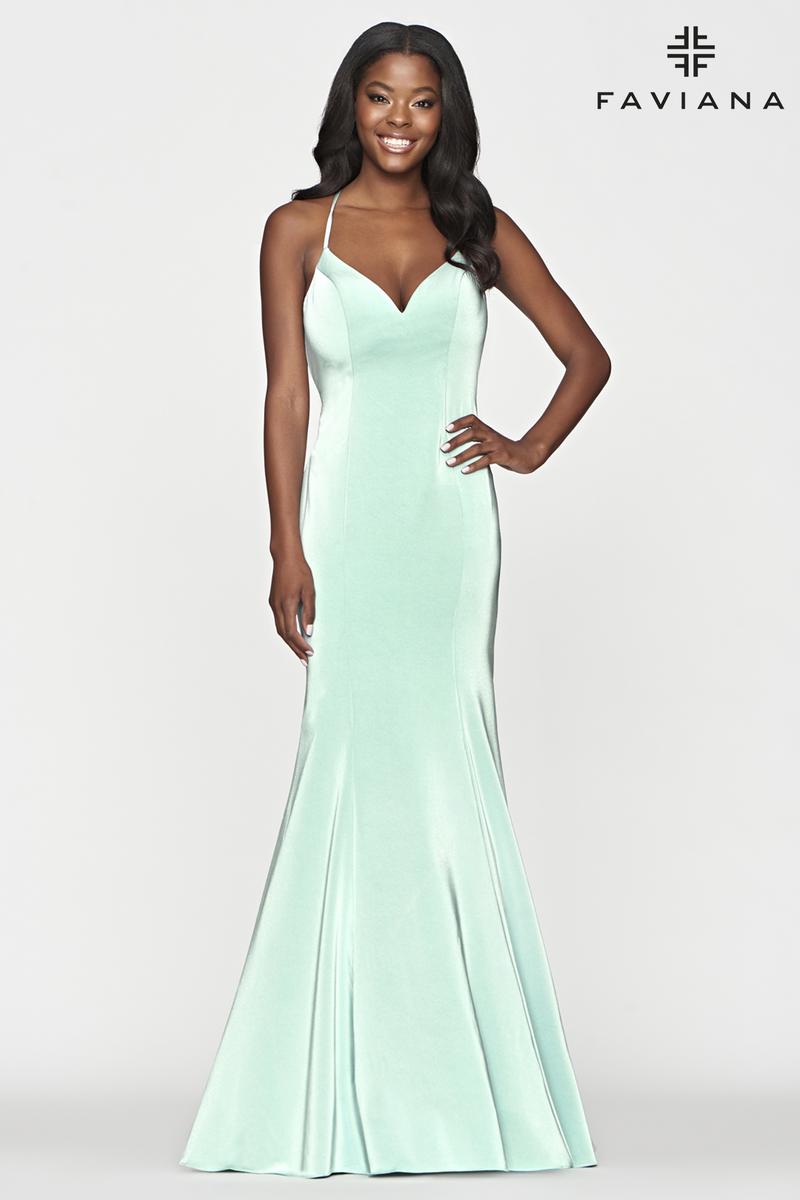 French Novelty: Faviana Glamour S10659 Open Back Prom Dress