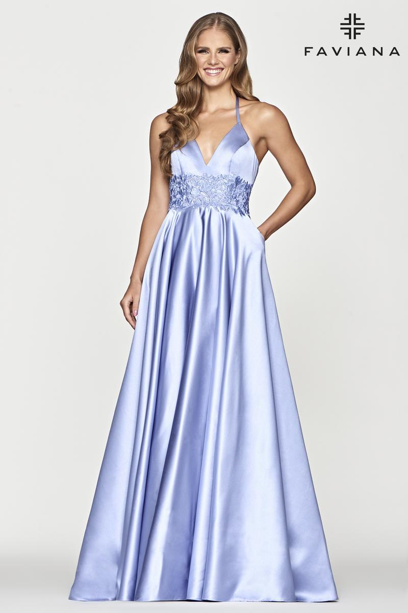 French Novelty: Faviana Glamour S10672 Prom Dress with Pockets