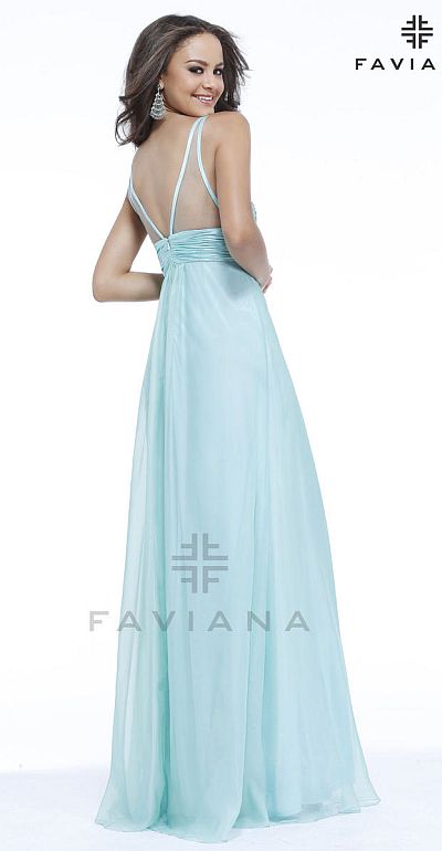 French Novelty: Faviana 7365 Sleeveless Evening Dress