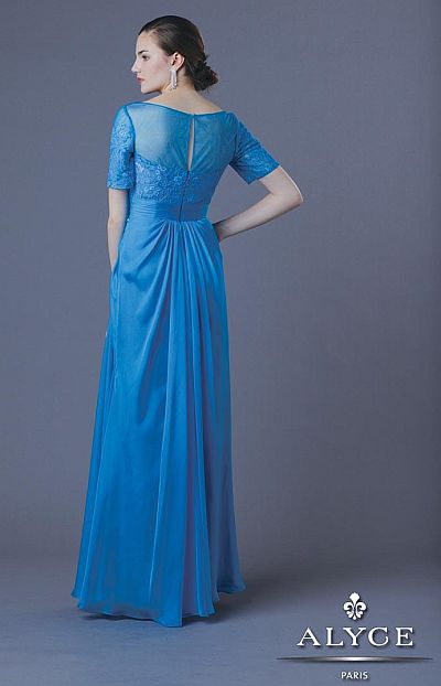 French Novelty: Alyce Jean De Lys 29680 Sheer Neckline Mother of the ...