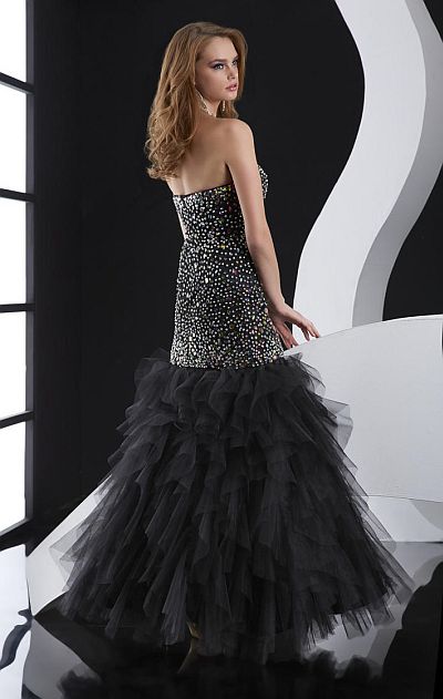 French Novelty: Jasz 5221 Ruffle Mermaid Dress