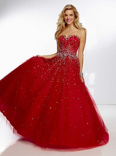 French Novelty Mori Lee 95041 Paparazzi Beaded Tulle Ball Gown